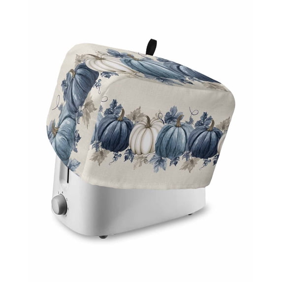 Fall Blue Pumpkins Toaster Cover 4 Slice, Large Kitchen Appliance ...