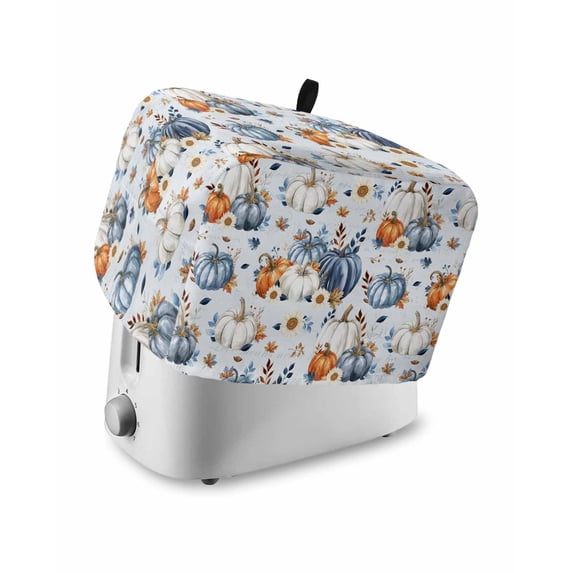 Fall Blue Pumpkins Toaster Cover 4 Slice, Large Kitchen Appliance ...