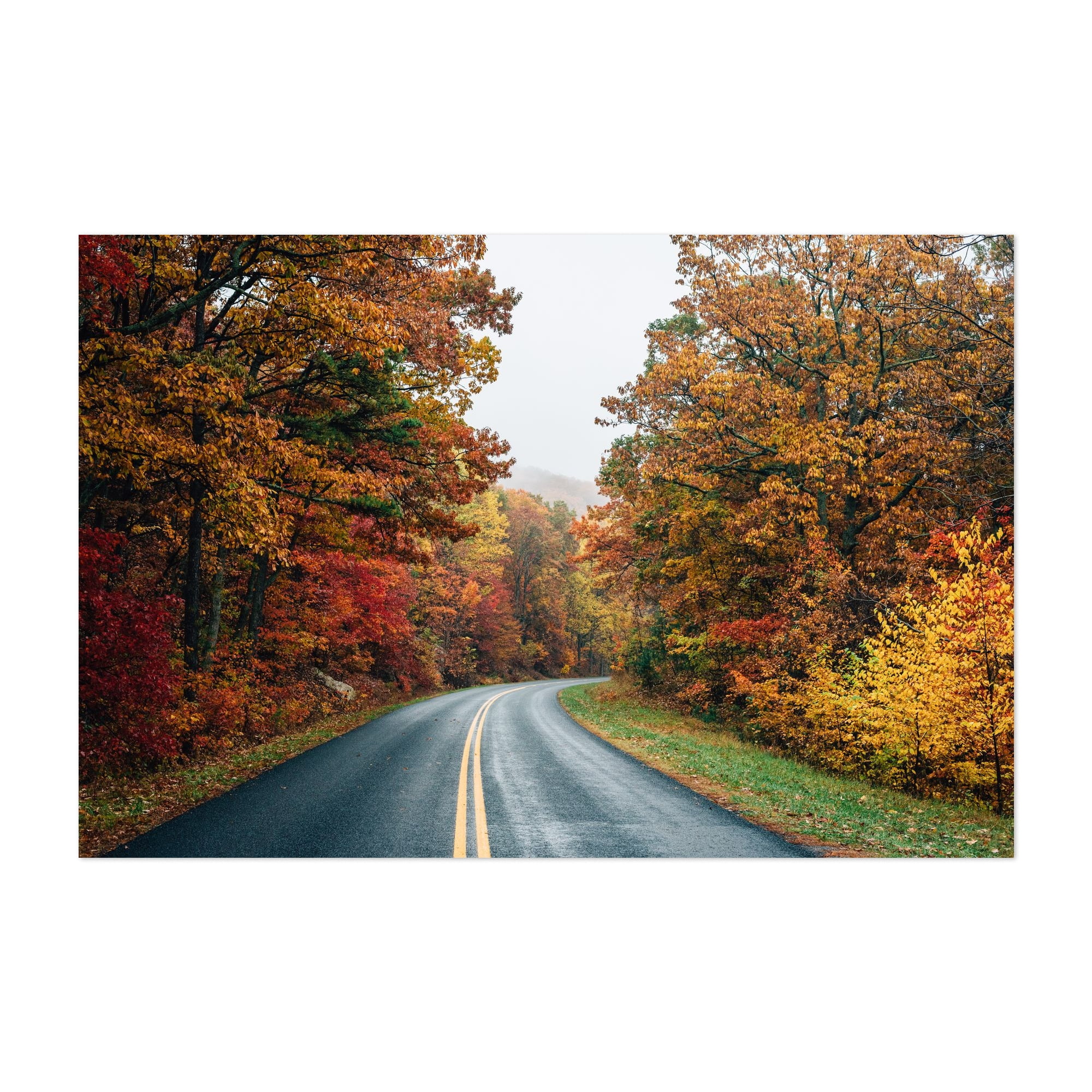Fall Blue Ridge No. 2 - Virginia Photography Unframed Wall Art Print 30 ...