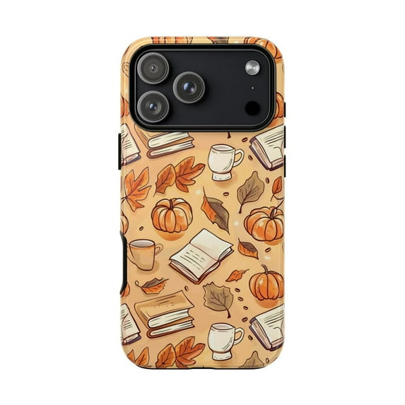 Fall Book Lover Cozy Pumpkin Coffee Autumn, Compatible with iPhone 11 ...