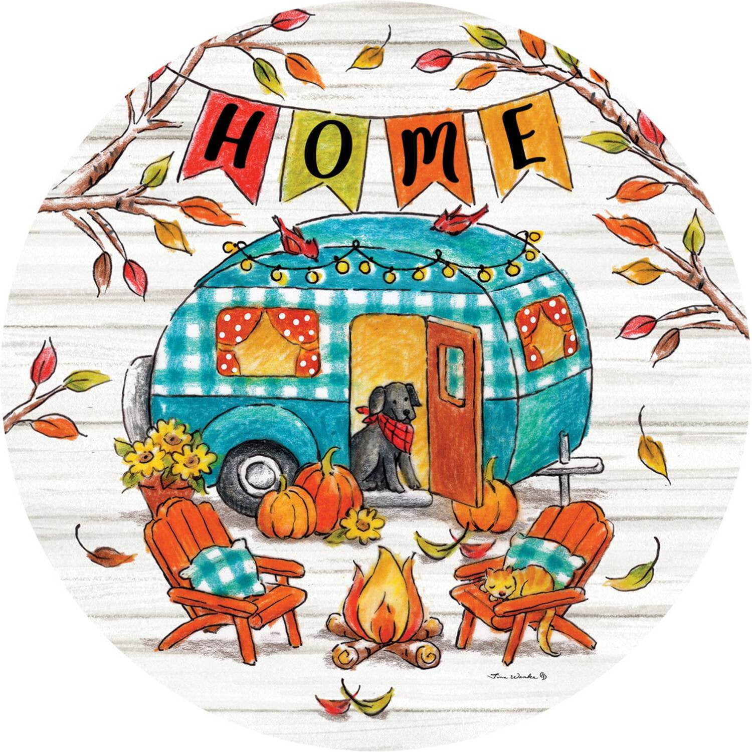 Fall Camper-Suncatcher 4959 Custom Decor - Walmart.com