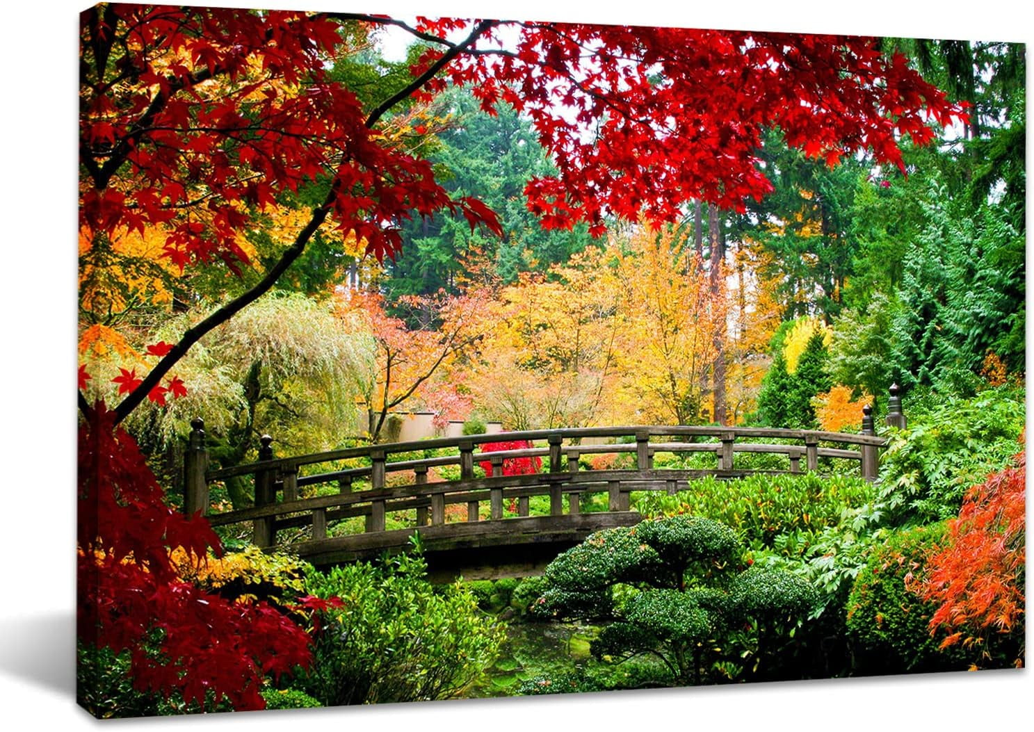 Fall Canvas Wall Art Autumn Fall Scenery Canvas Wall Art for Living ...