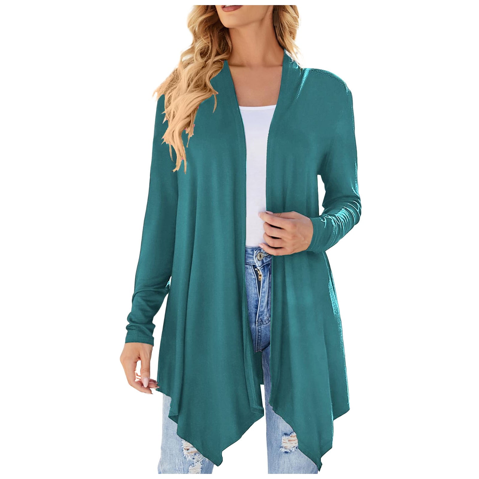 Fall Cardigans Women Sleeveless Summer Open Front Hanging Long Proof ...