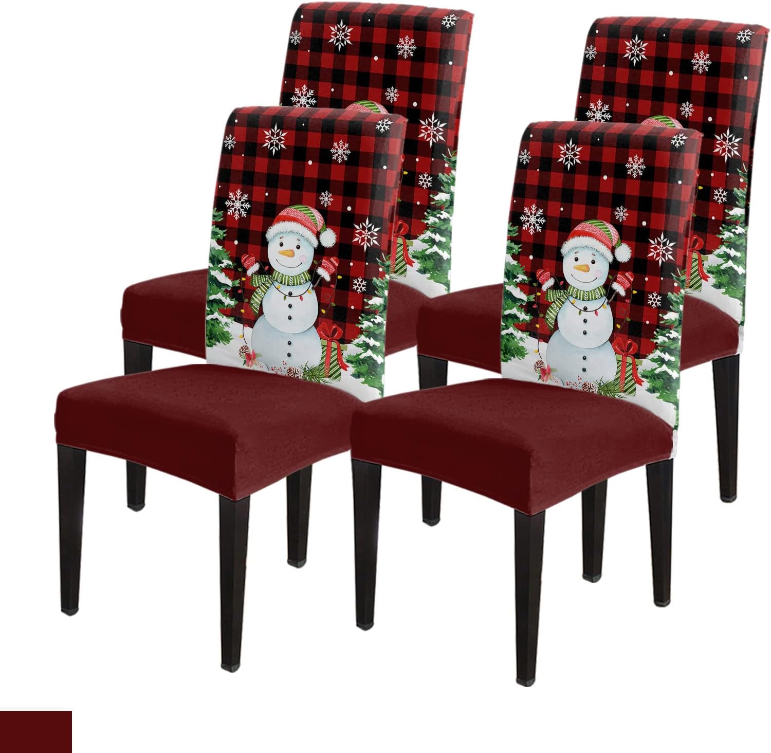 Fall Chair Covers Set of 4 Thanksgiving Chair Covers for Dining Chairs ...