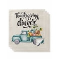 Fall Cloth Napkins Set of 4 Reusable Dinner Napkins, Thanksgiving ...