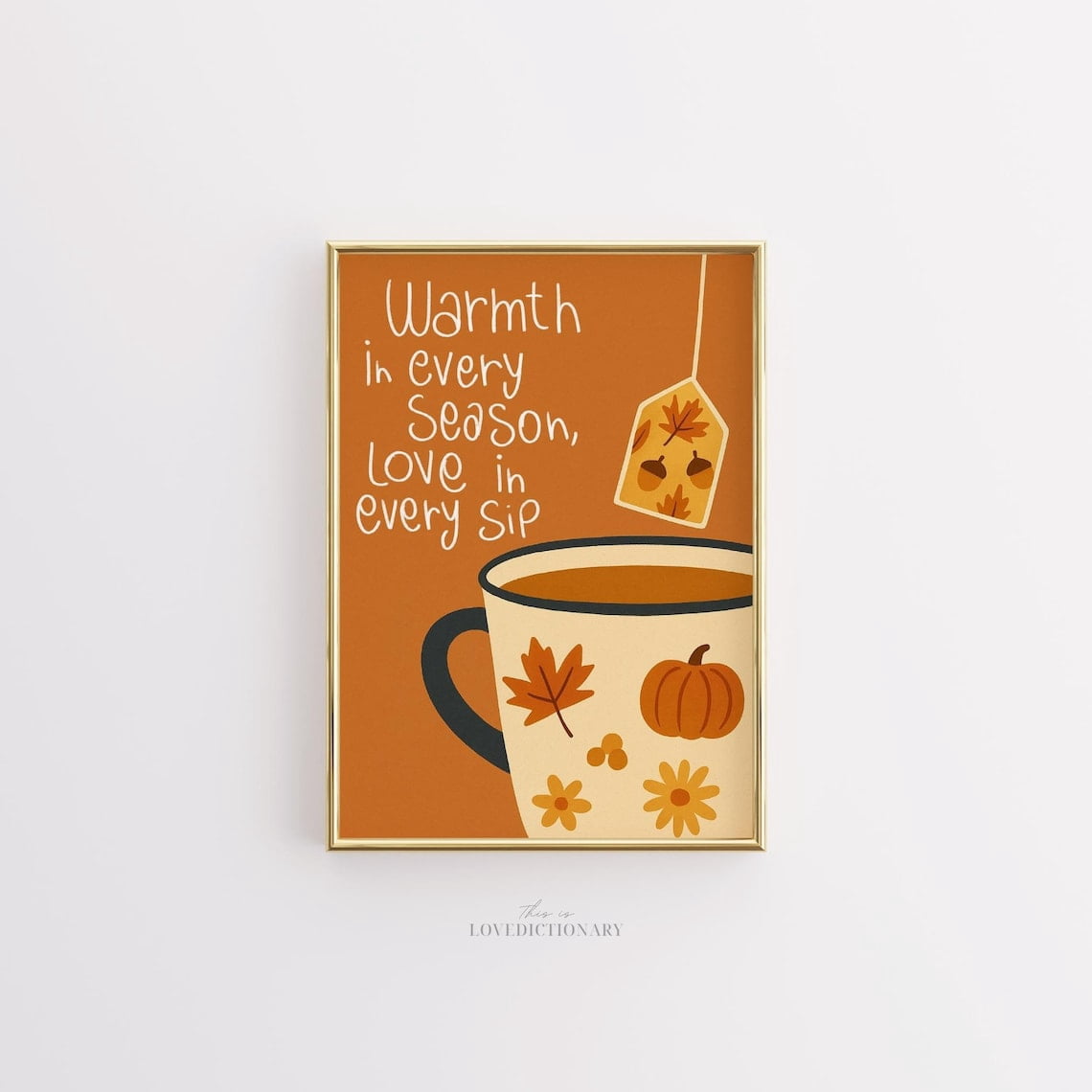 Fall Coffee Christian Mug Print Rustic Kitchen Art, Unframed Canvas ...