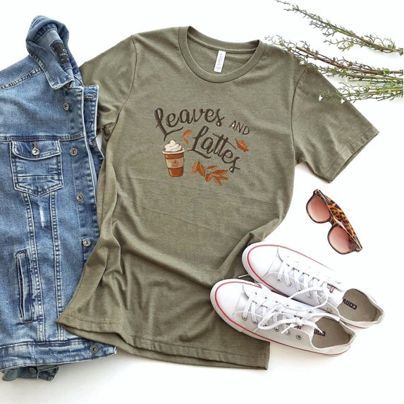 Fall Coffee Fall Leaves and Pumpkin Spice Latte Cute Fall Womens Fall ...