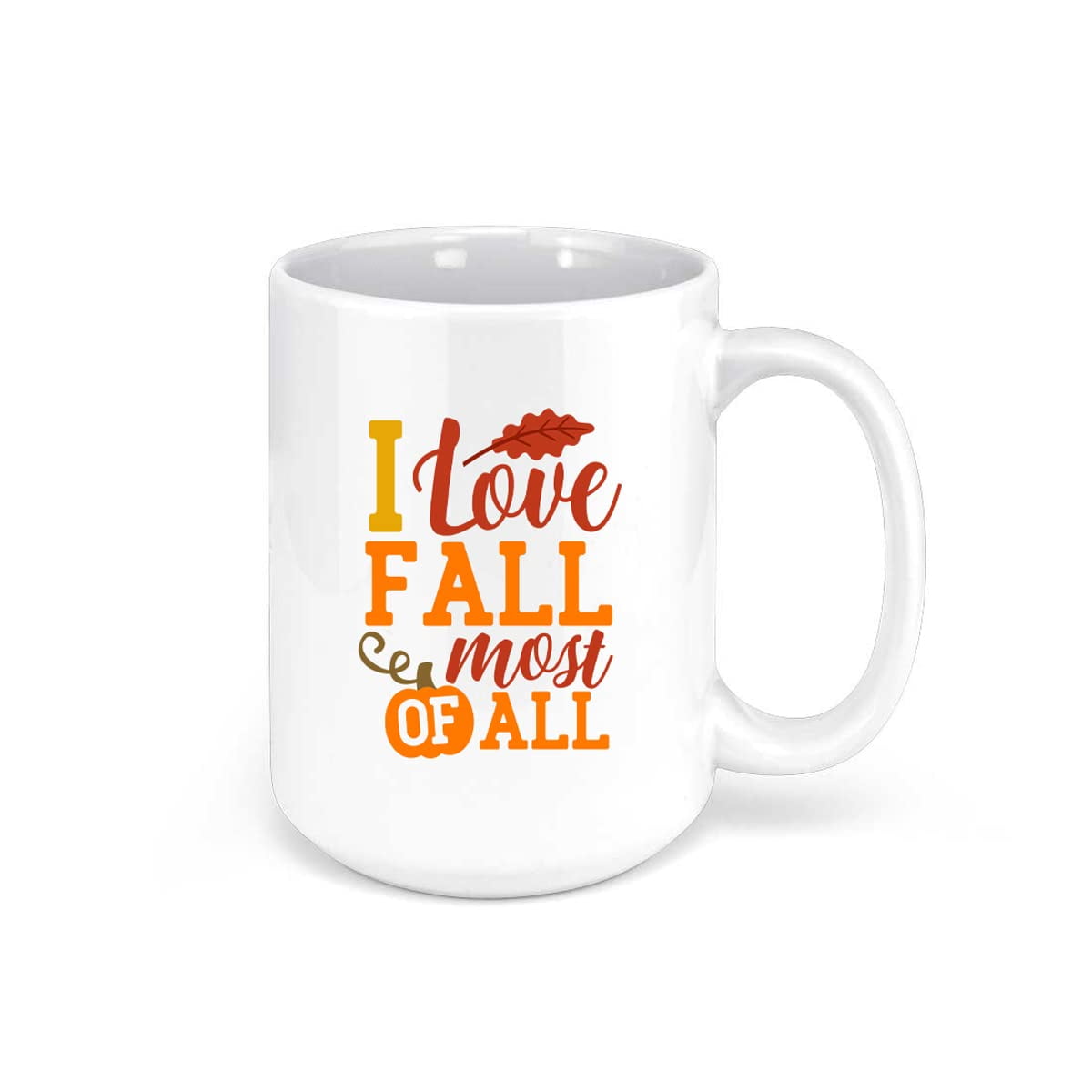 Fall Coffee Mugs | I Love Fall Most Of All | 2022 Halloween Autumn ...