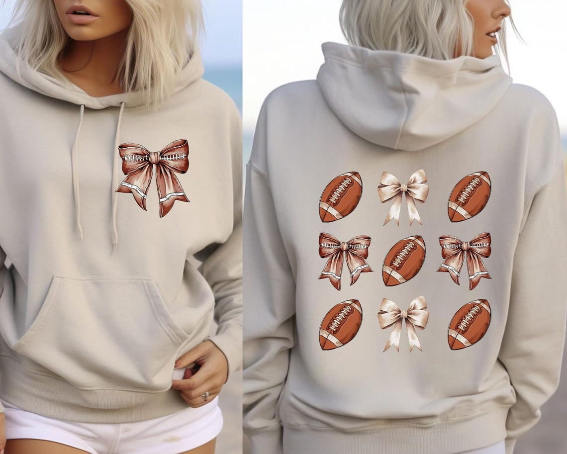 Fall Coquette Bow Hoodie, Coquette Hoodie, Cute Autumn Hoodie, Fall ...