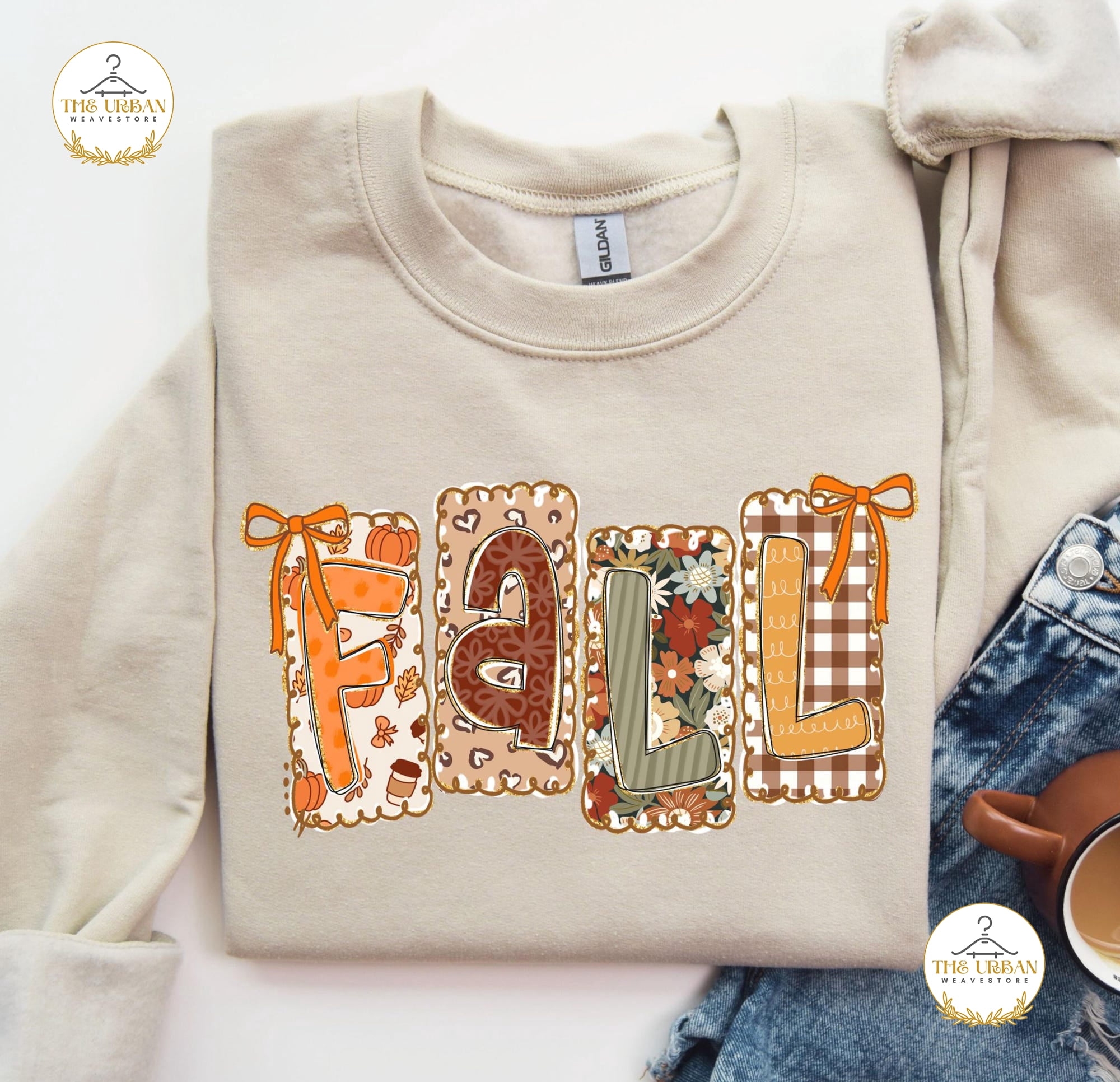 Fall Coquette Bow T-shirt Fall T-shirt Checkered Fall T-shirt Autumn T ...