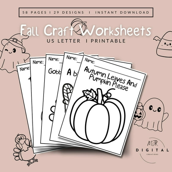 Fall Worksheets Prek