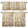 Fall Dandelion Kitchen Curtains Set for Windows, Rustic Watercolor ...