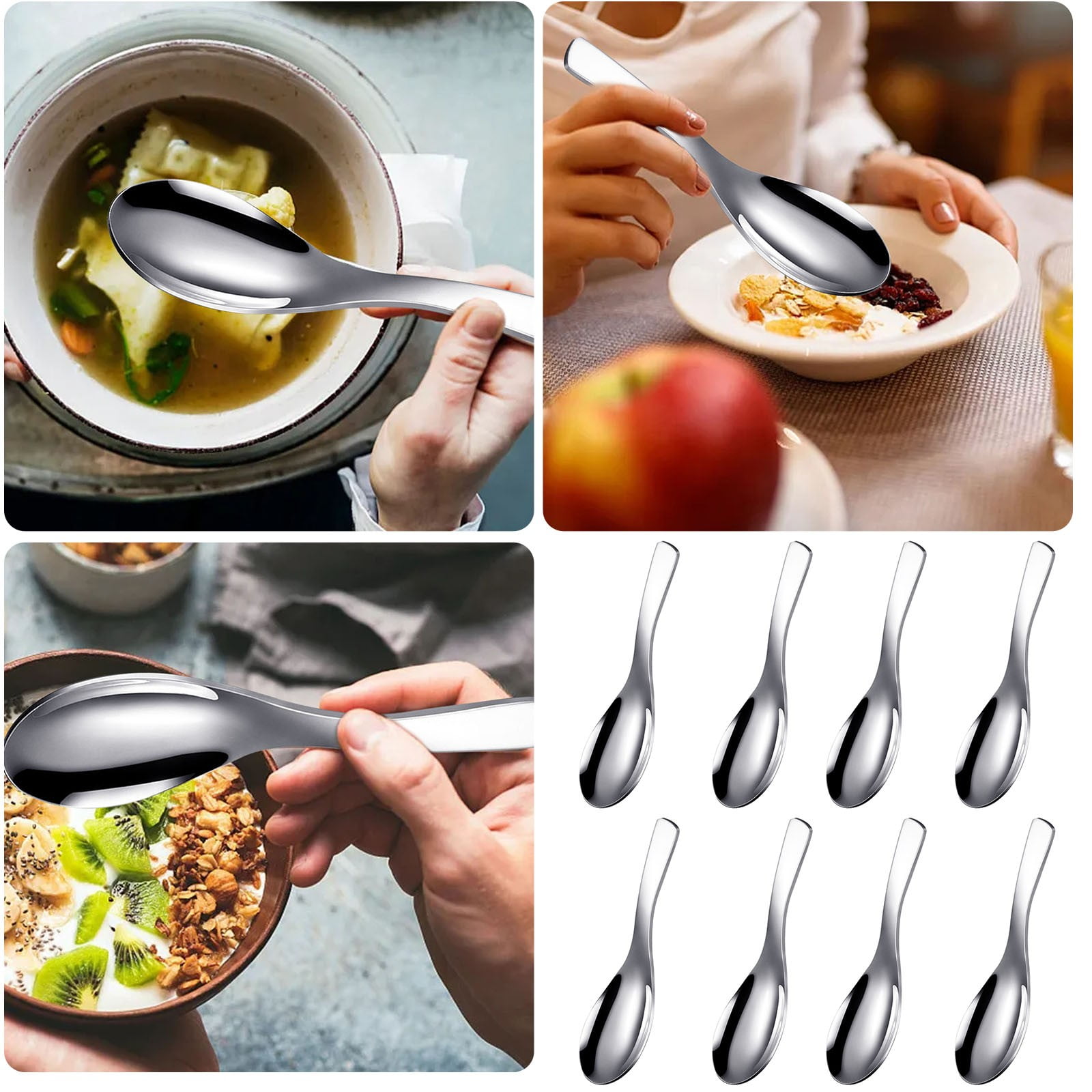 Fall Decor 304 Stainless Steel Chinese Round Bottom Spoon Sinan Spoon ...