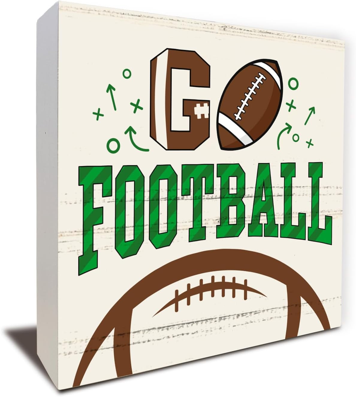 Fall Decor, Football Season Decor, Farmhouse Wood Decor, Tiered Tray ...