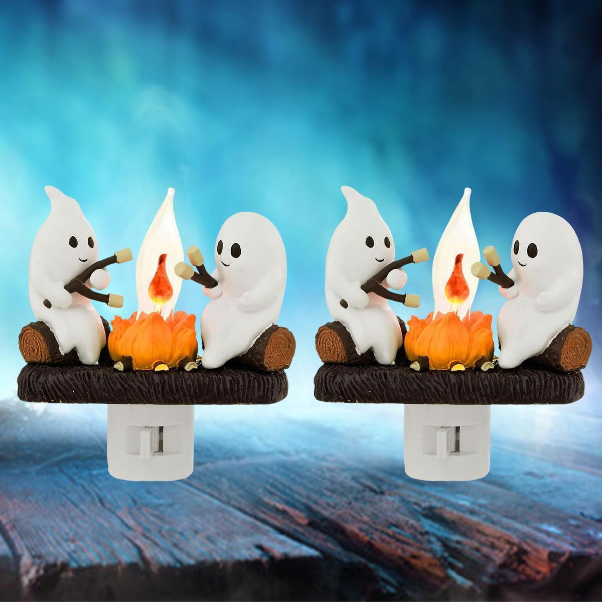 Fall Decor, Ghost Campfire Flicker Night Light,Ghost Campfire Flicker ...