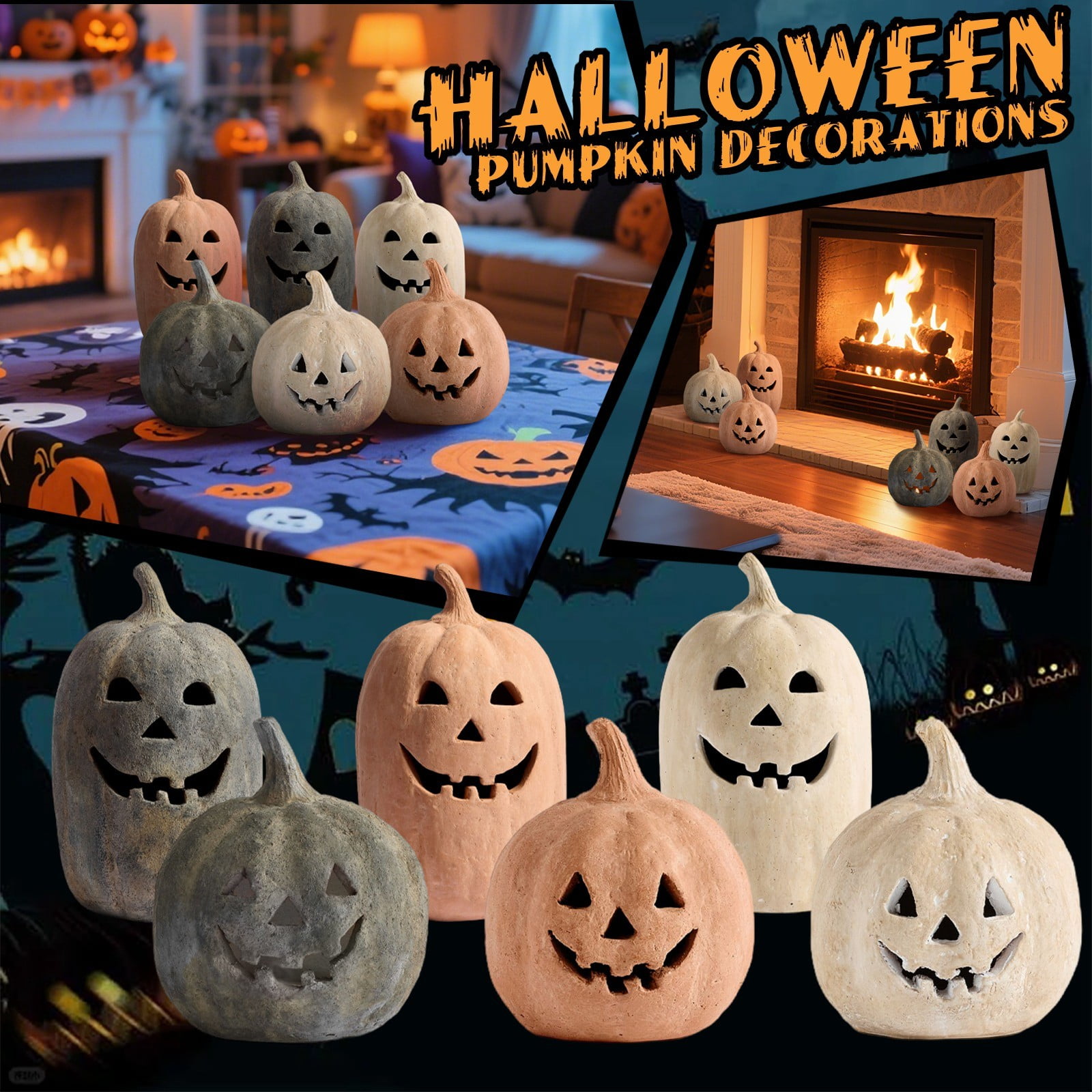 Fall Decor - Hallowmas Handcrafted Terracotta Pumpkin Terracotta ...