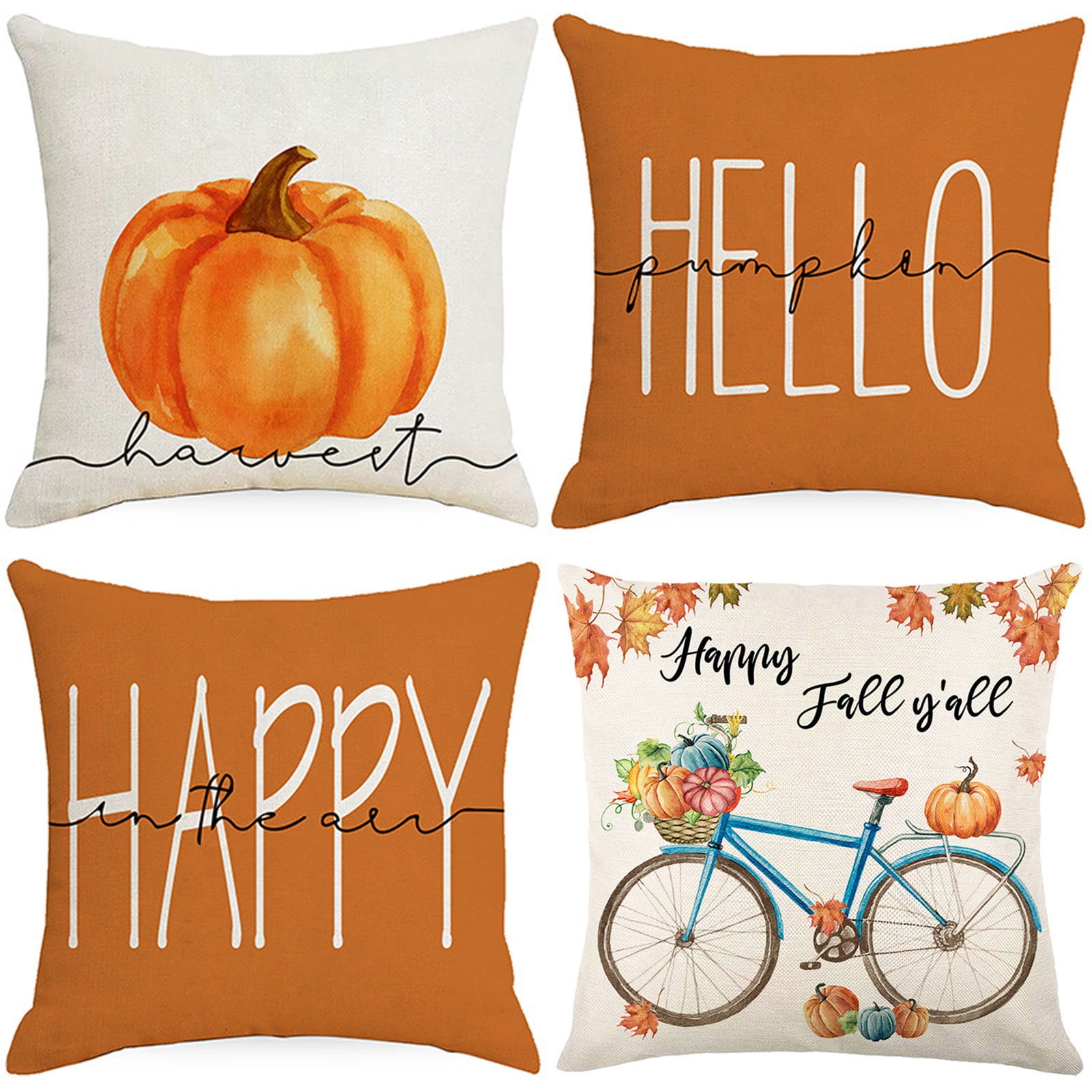 Fall Pillow Covers 18x18, Fall Decorations Pumpkin Gnome Maple Leaves ...