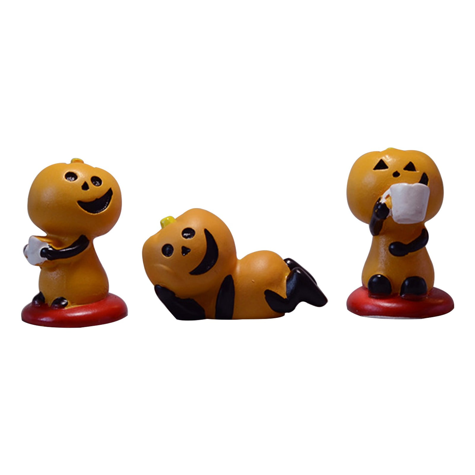 Fall Decor Pumpkin Decor Ghosted Mini Ghost Figurines Pumpkins for Decorating Mini Pumpkins ...