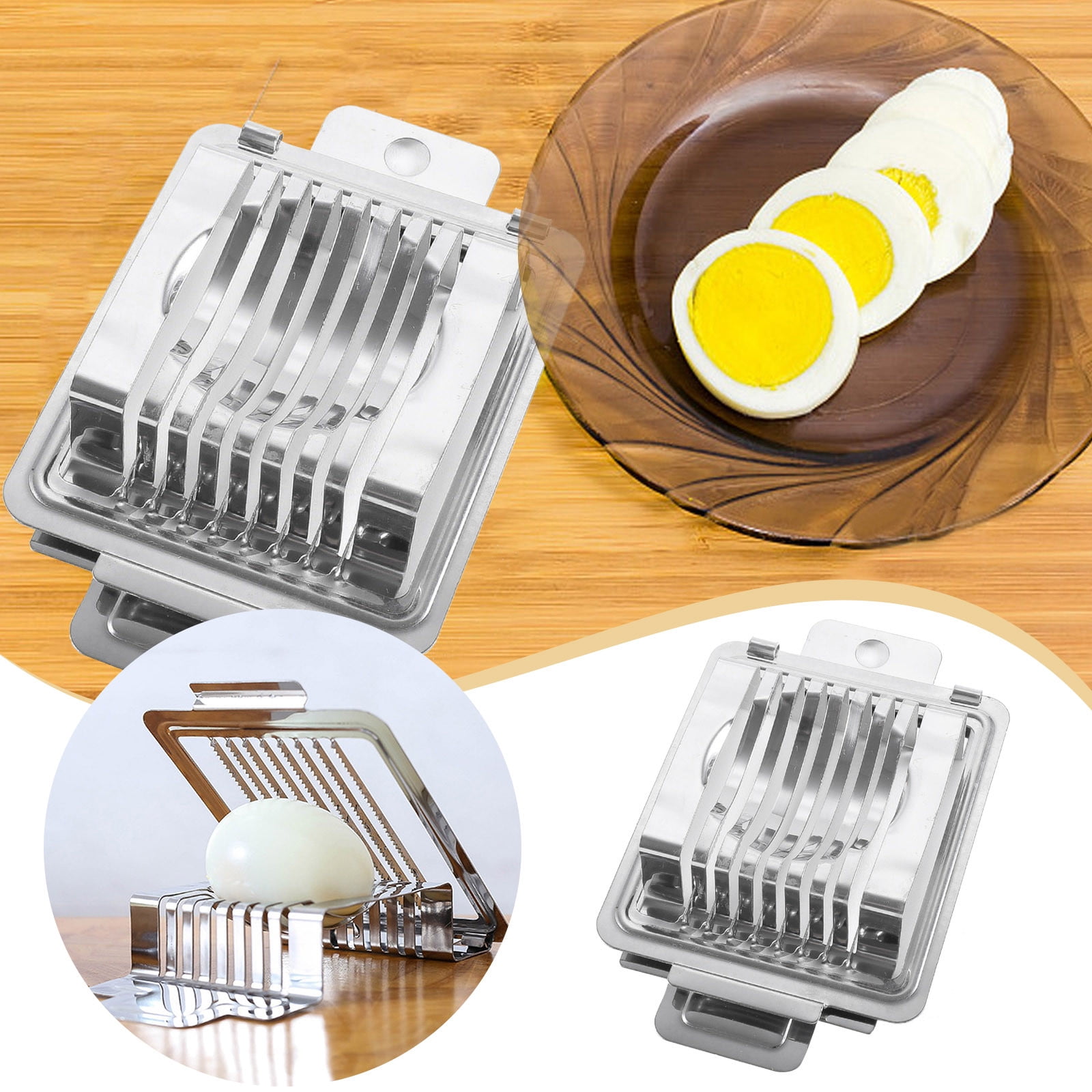 Fall Decor Stainless Steel Egg Slicer Metal Eggs Hard Boiled Tomato ...