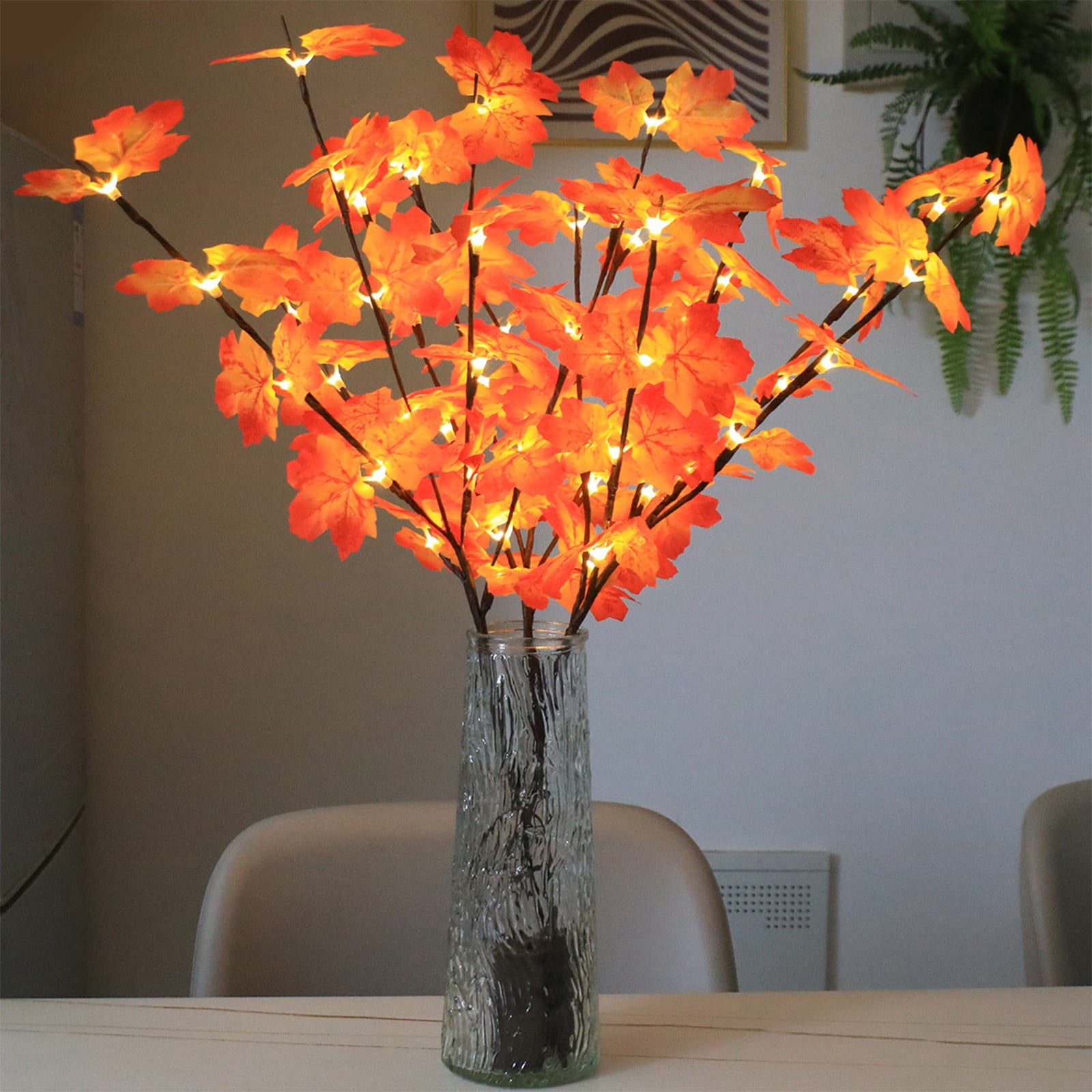 Fall Decor Thanksgiving Halloween Fall Decorations Maples Leafed Lights ...