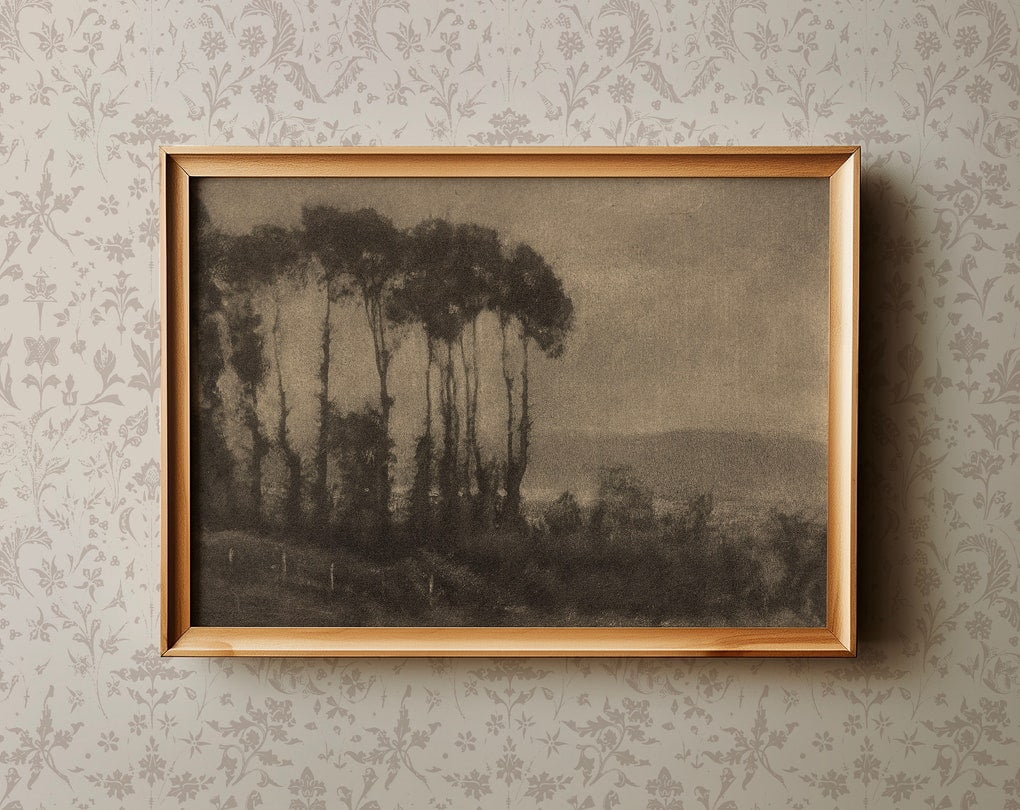 Fall Decor Vintage Archival Landscape Photograph Large Wall Art Downloadable Print Rustic Art ...