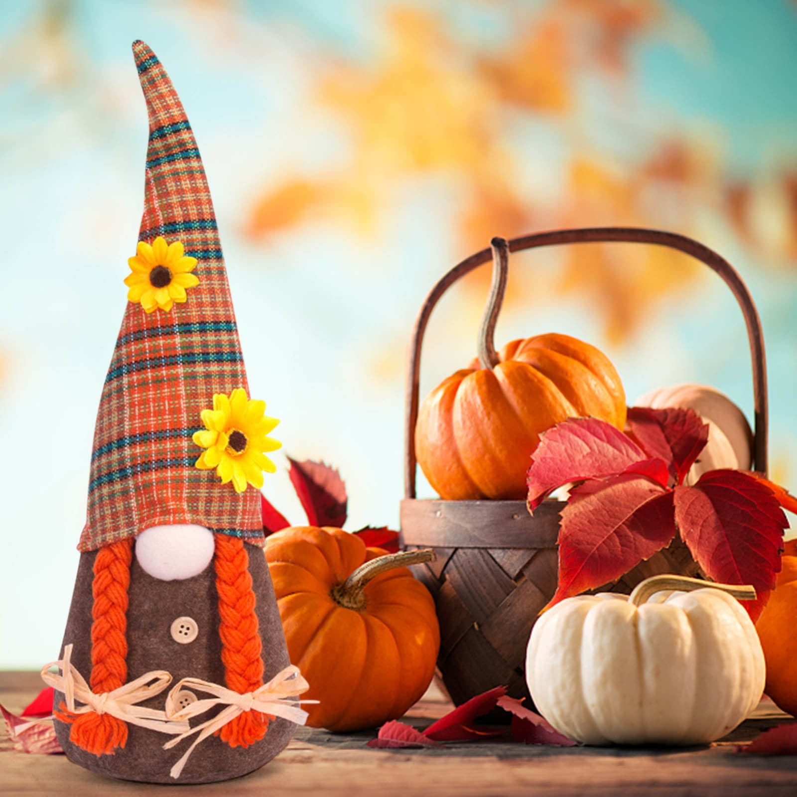 Fall Decor Wzzjkit Gnomes Plush Thanksgiving Decorations, Handmade ...