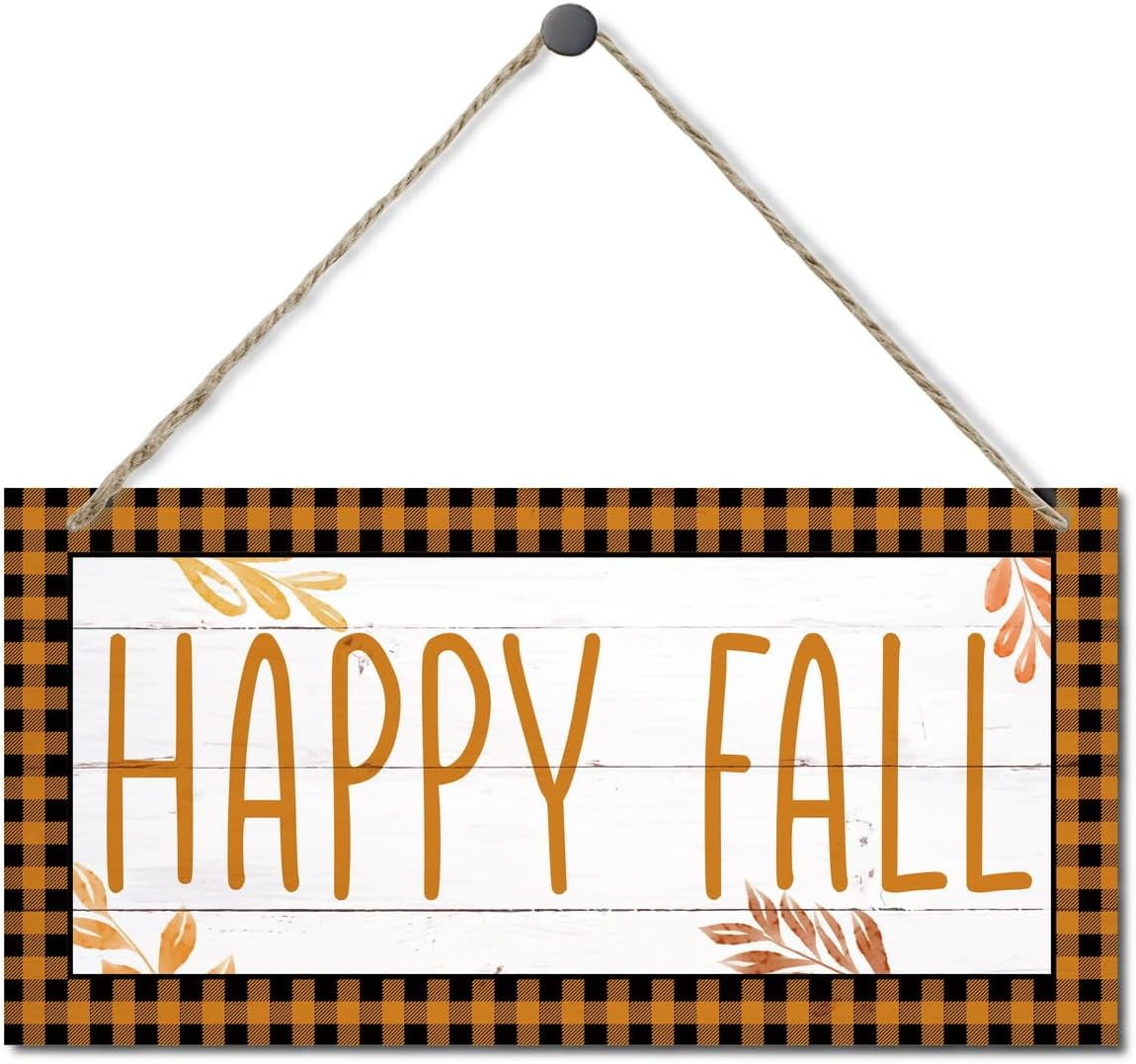 Fall Decoration, Hanging Wood Sign Home Decorative, Country Style Fall ...