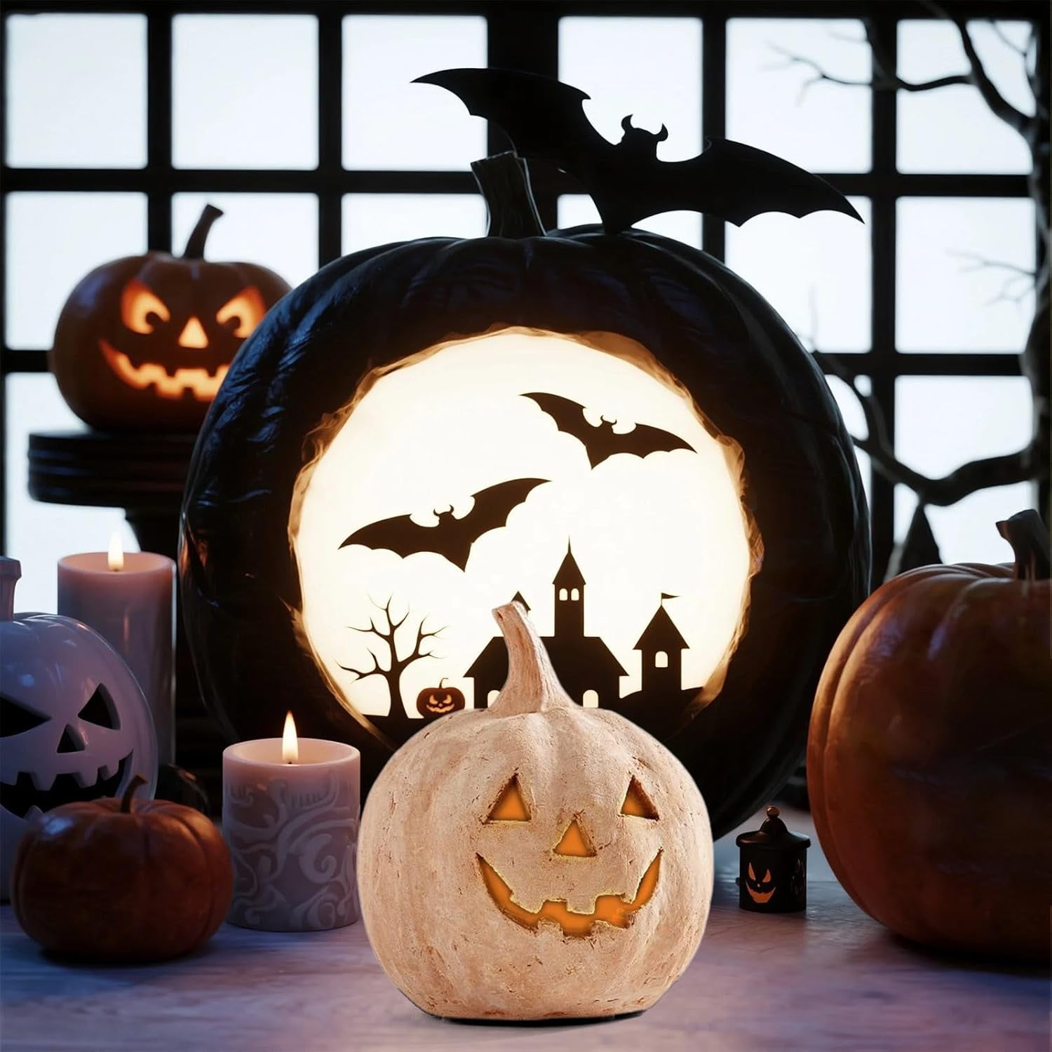 Fall Decorations for Home Terracotta Jack o Lanterns Halloween ...