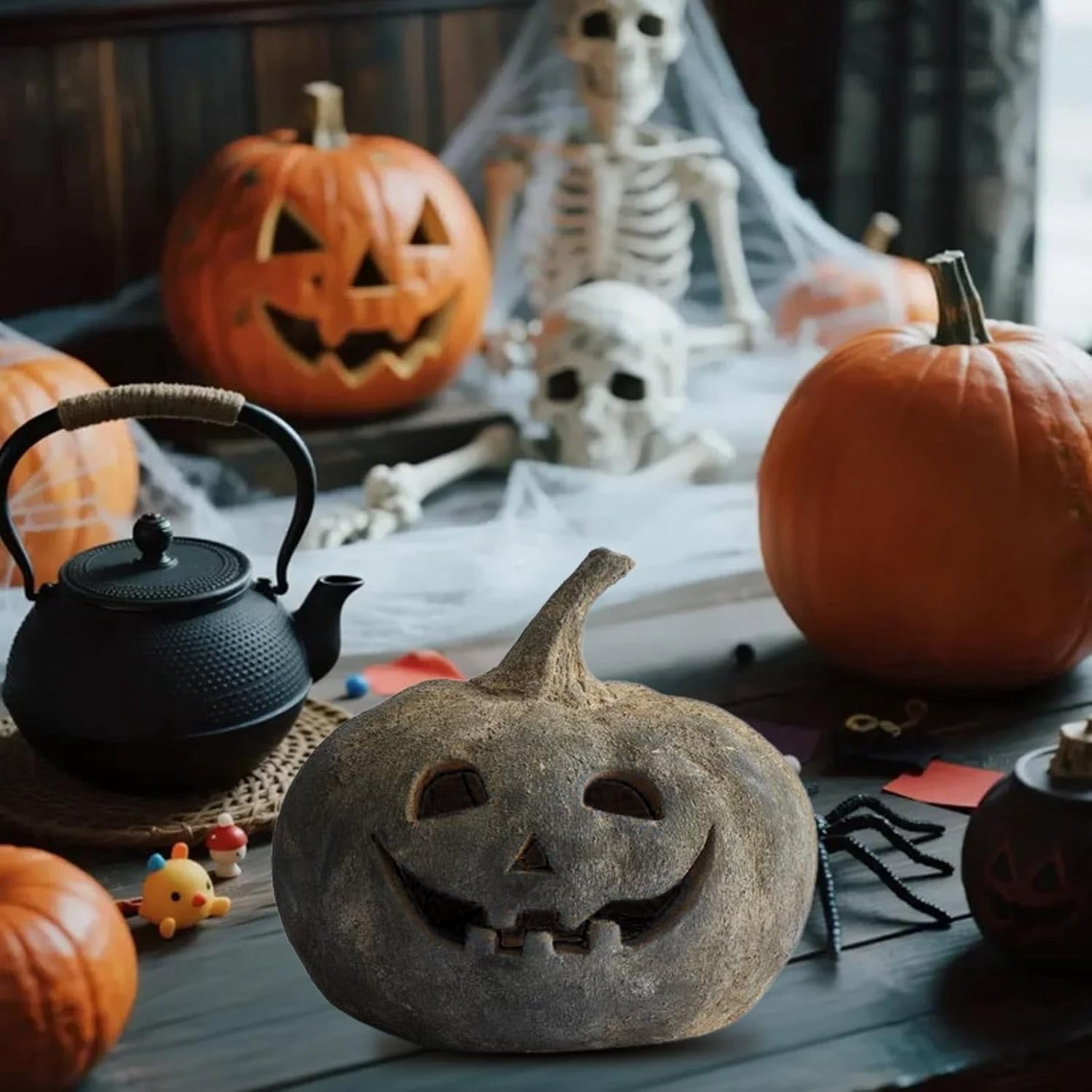 Fall Decorations – Terracotta Jack o Lanterns Halloween Decorations ...