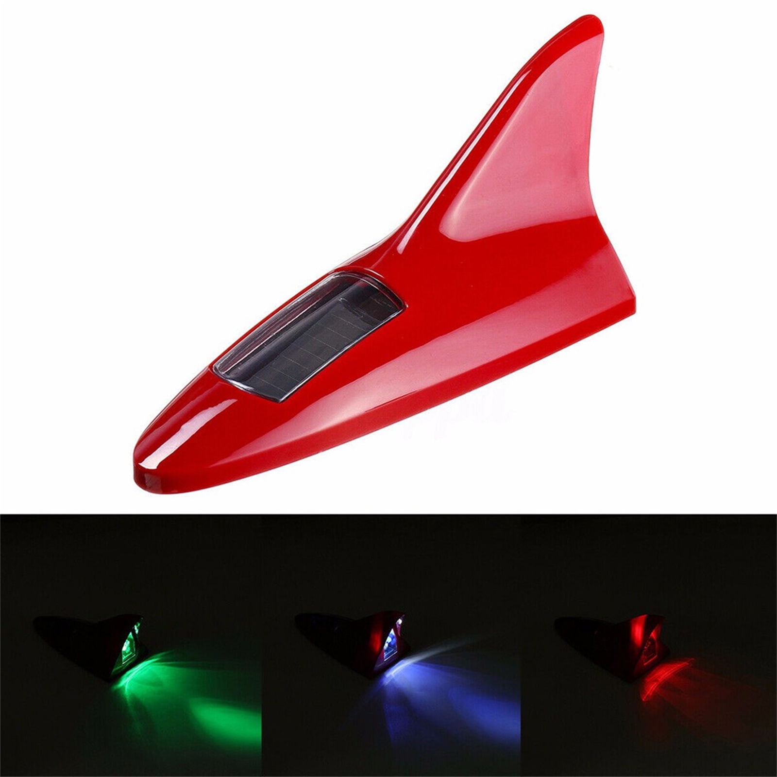 Fall Dector Solar Car Fin Roof Antenna Signal Lamp Led Flashing Light ...