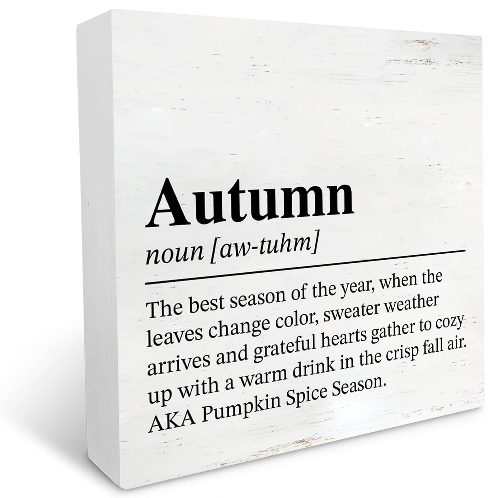 Fall Desk Decor Rustic Autumn Sign Home Decorations Autumn Definition ...