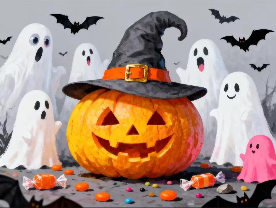 Fall Diamond Painting Kits for Adults - Wizard Ghost Pumpkin DIY 5D ...