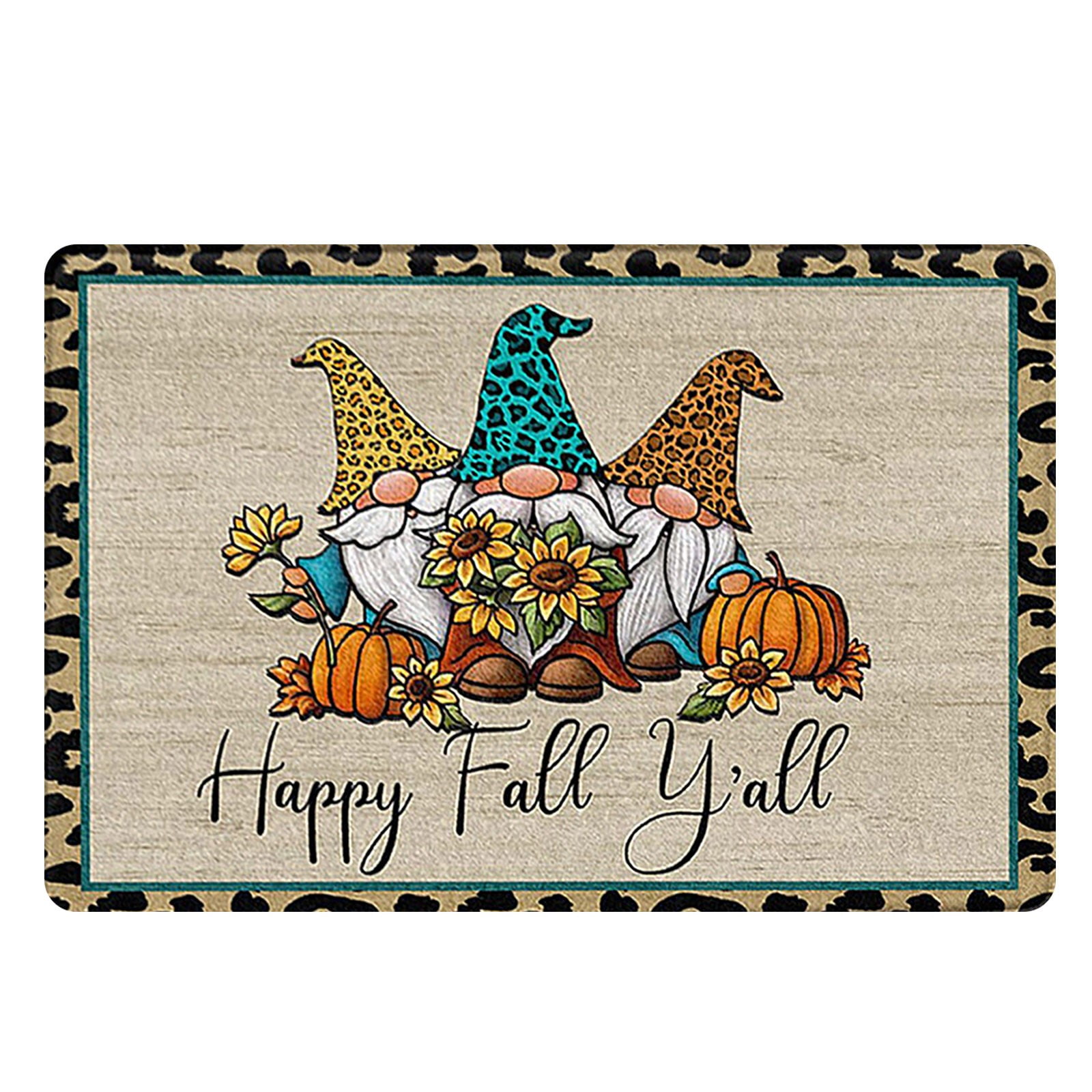 Fall Door Mat,Outdoor "Hello Pumpkin" Design,Non-Slip Welcome Fall ...