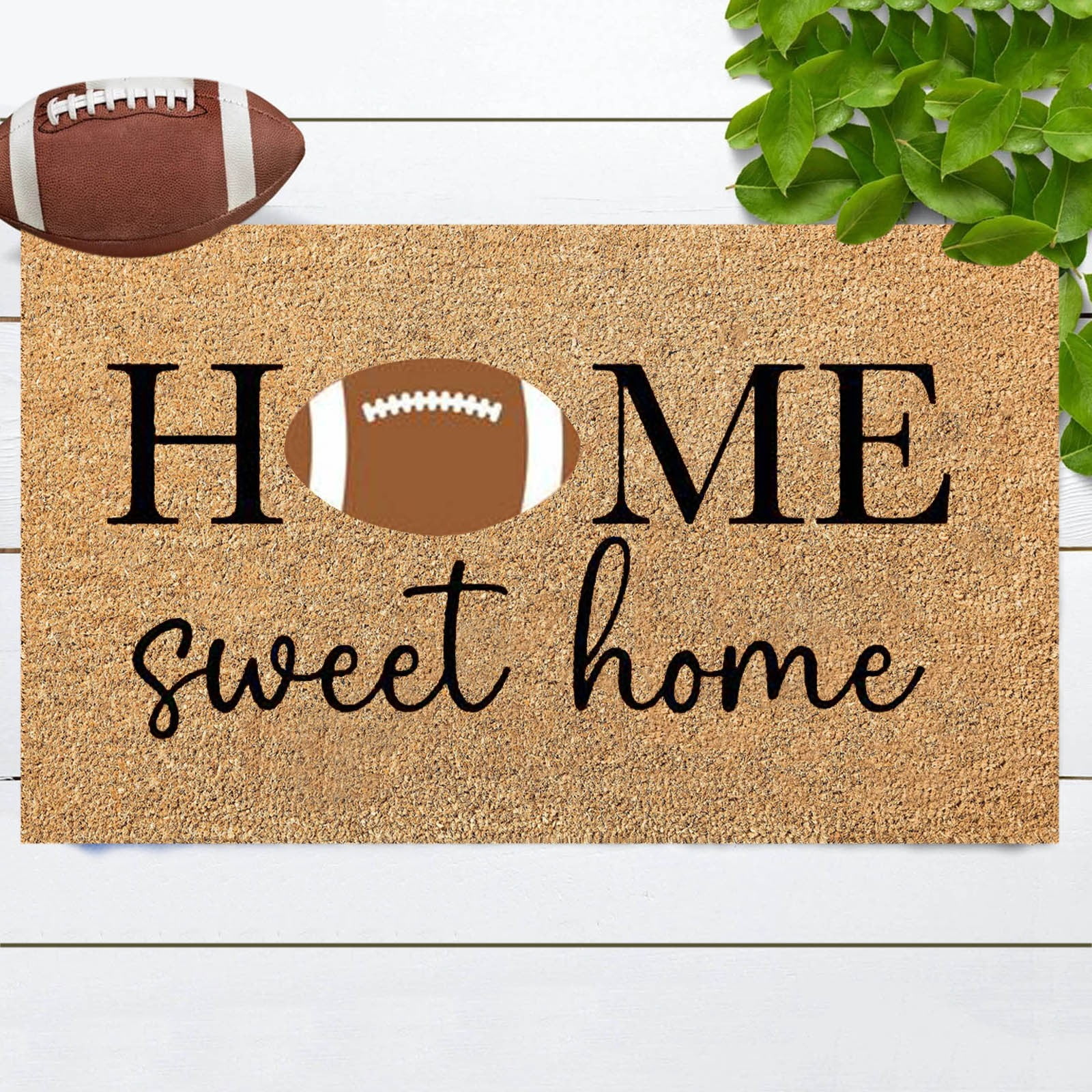 Fall Door Mat Outside,Football Welcome Mat for Front Door,Thanksgiving ...