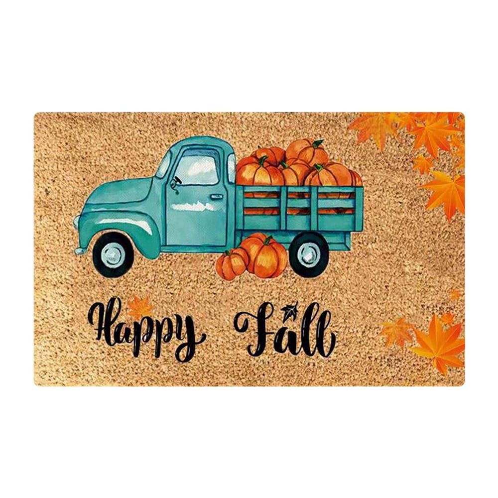 Fall Door Mat Pumpkin Gnome Fall Welcome Mats for Front Door Fall Decor ...