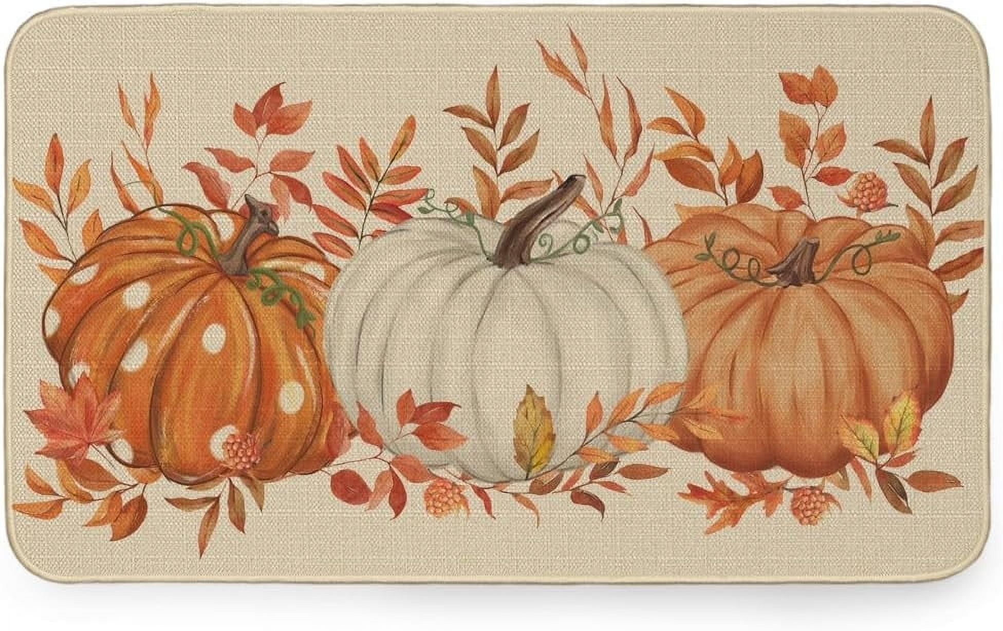 Fall Door Mat Pumpkins Doormat for Indoor Outdoor, Autumn Decor Rug for ...
