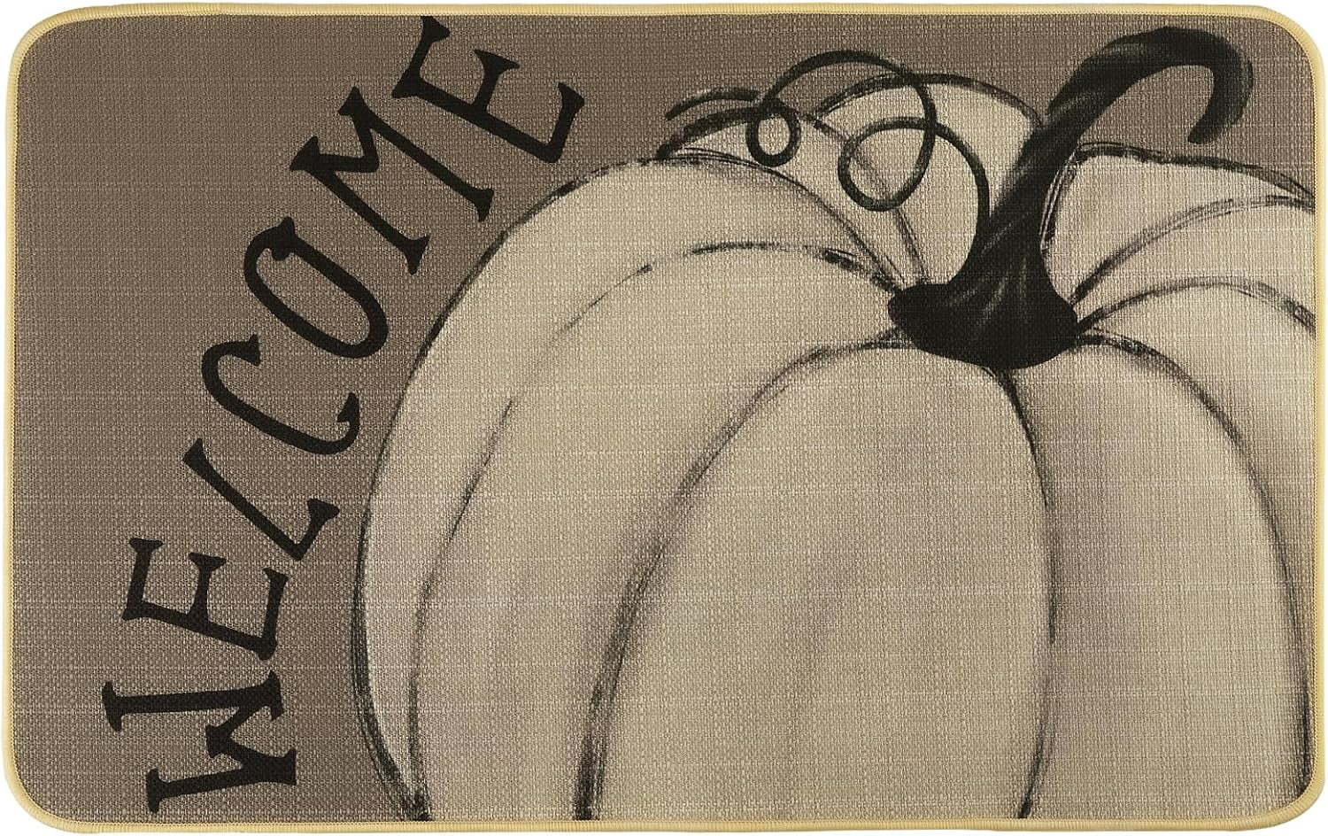 Fall Door Mat Welcome Doormat, Non-Slip Front Pumpkin Decor Autumn ...