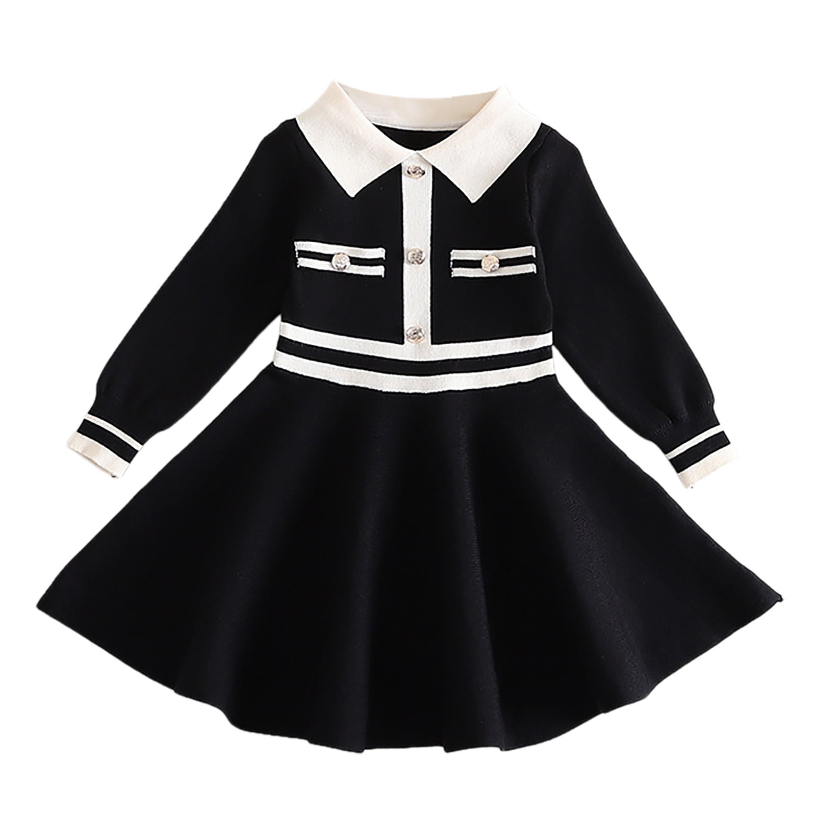 Girls Fall Dress Kids Fall Dresses Girl Dress Long Sleeve Sweater ...