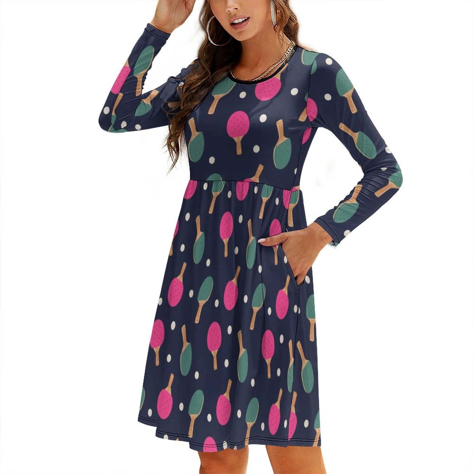 Fall Dresses for Women 2024, Ping Pong Rackets And Balls Womens Fall ...