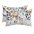 Fall Eucalyptus Leaf Flower Outdoor Pillow for Chaise Lounge Chair,Head ...
