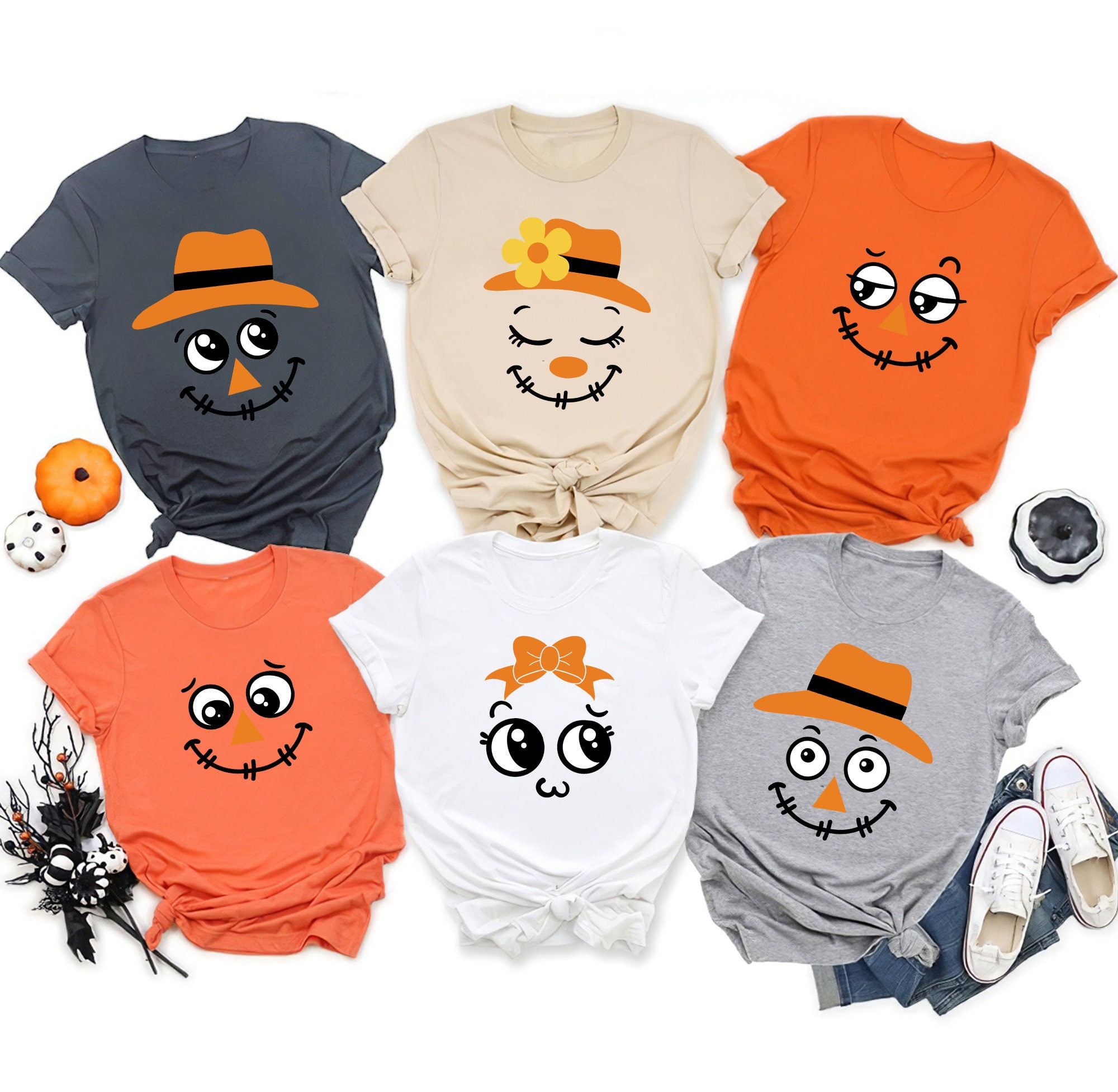 Fall Family Matching Scarecrow Shirts, Thanksgiving Family Shirt ...