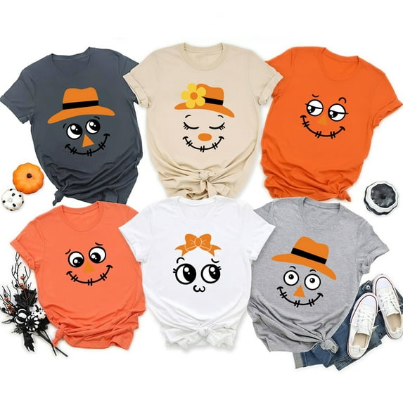 Fall Family Matching Scarecrow Shirts, Thanksgiving Family Shirt ...