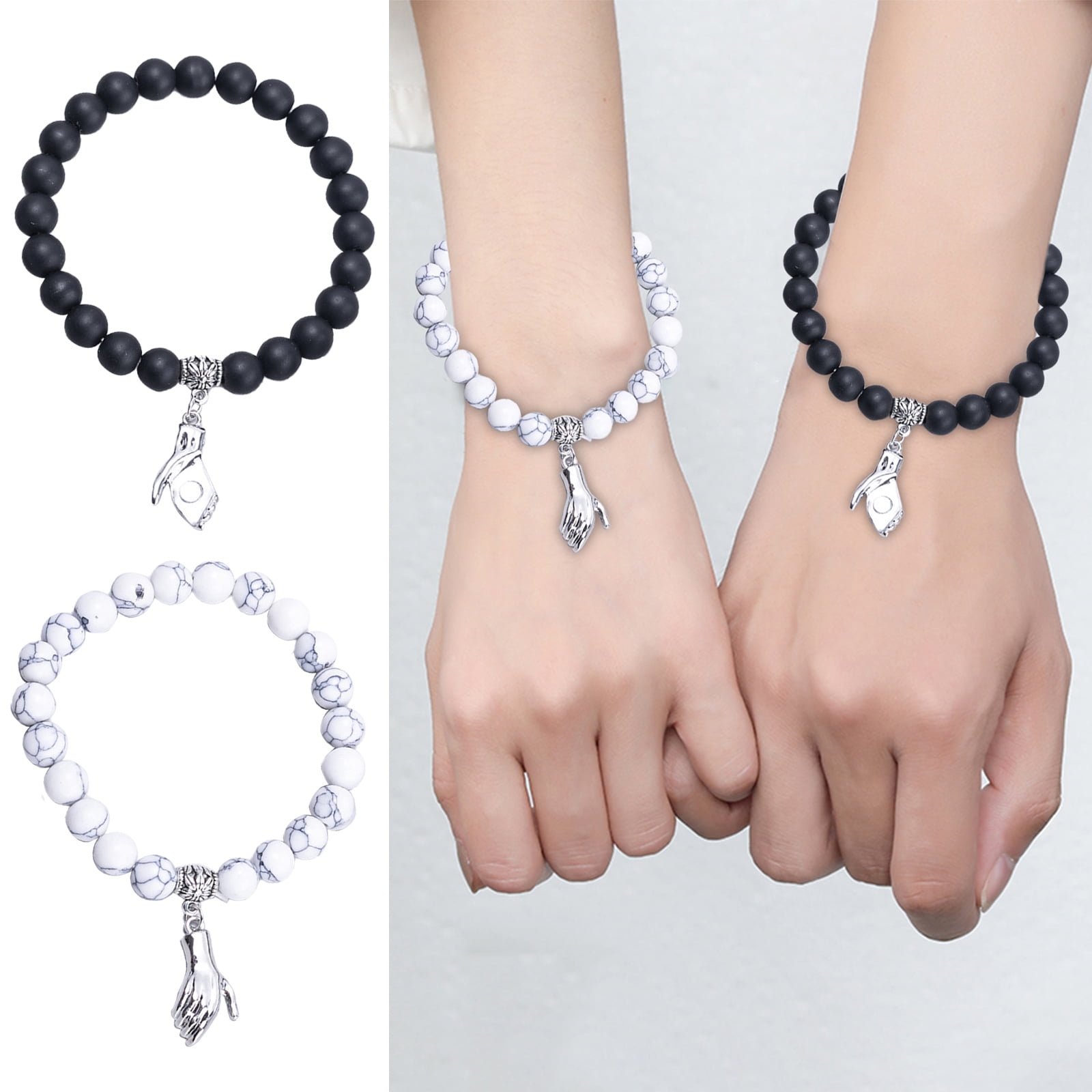 Fall Fashion 2024 Heart To Heart Couple Bracelet Female Design Sense ...