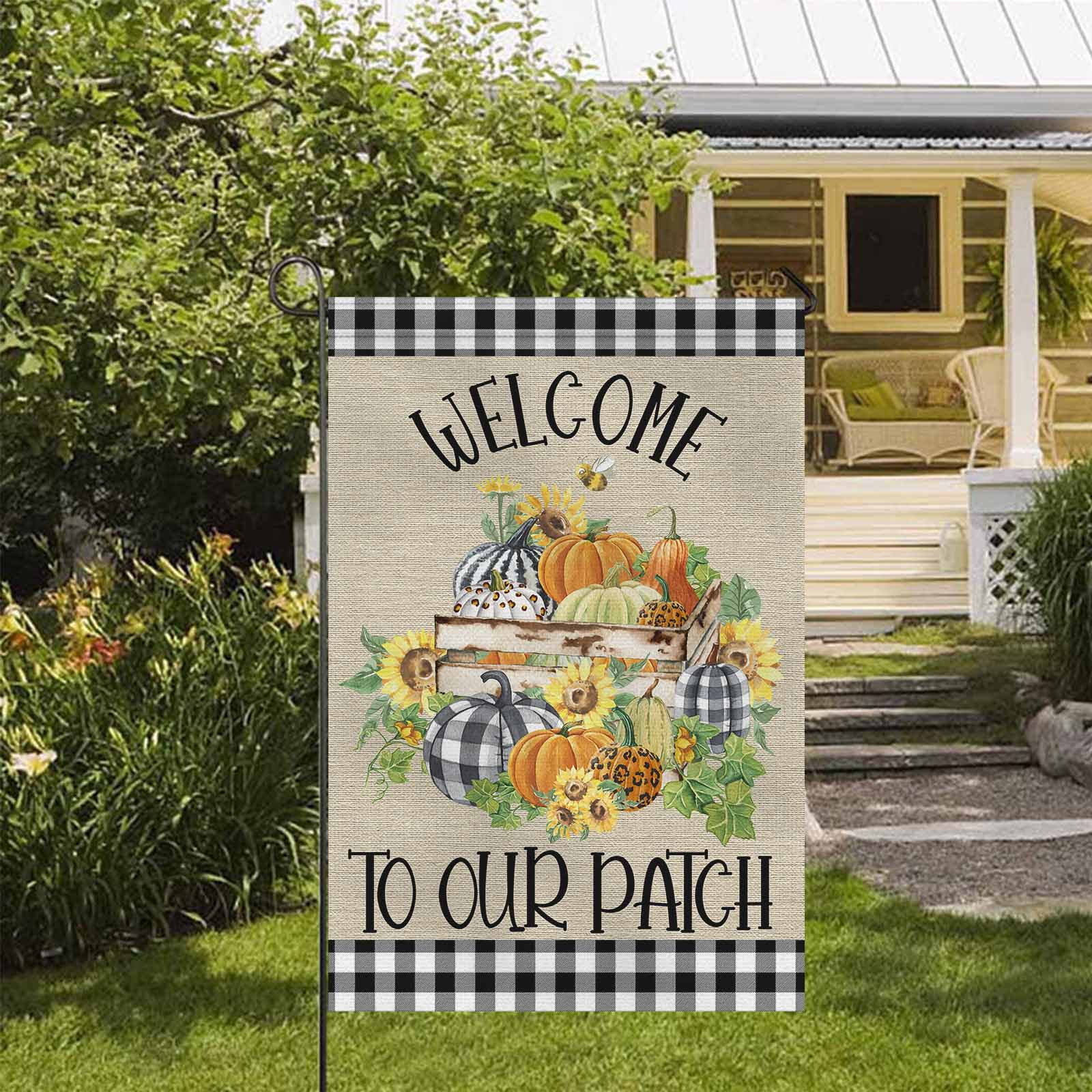 Fall Flags 12x18 Double Sided, Fall Decor - Hello Autumn House Flag ...