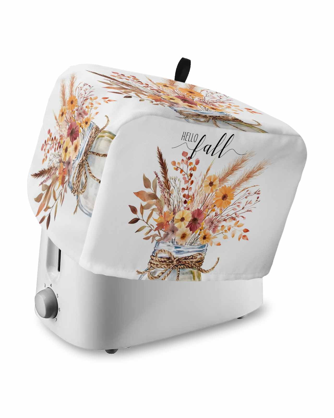 Fall Floral Toaster Cover 4 Slice, Large Kitchen Appliance Covers ...