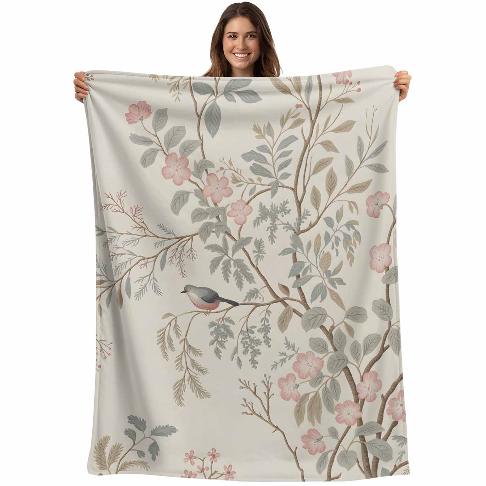 Fall Flower Blanket Soft Cozy Warm Throw Blanket for Couch, Plush Fuzzy ...