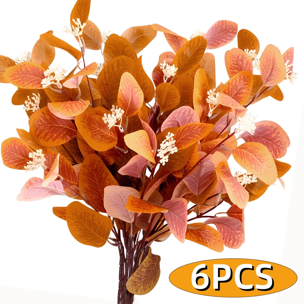Fall Eucalyptus Leaves Artificial Fall Flower Picks for Home Decoration ...