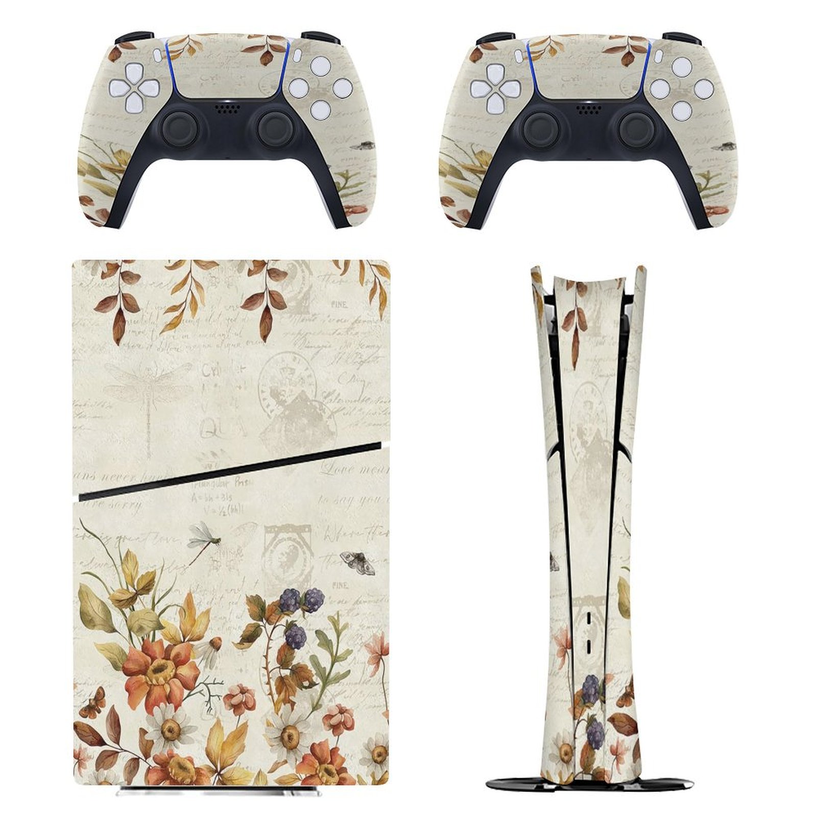 Fall Flowers Leaves Butterfly Dragonfly Oil Painting PS5/PS5 Pro/PS5 ...