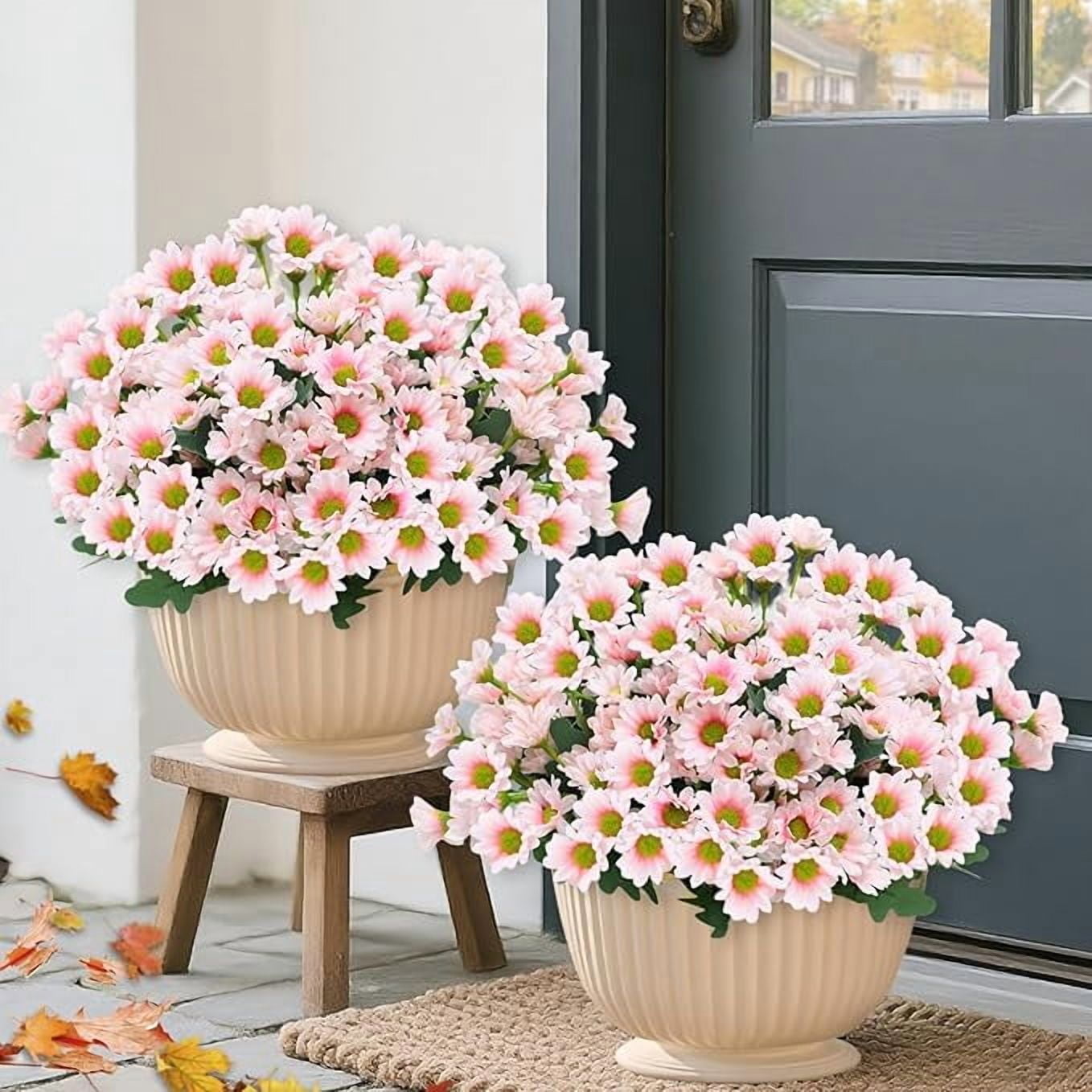 Fall Flowers for Outdoors, Fake Mums, 20 Bundles Hanging Morning Glory ...