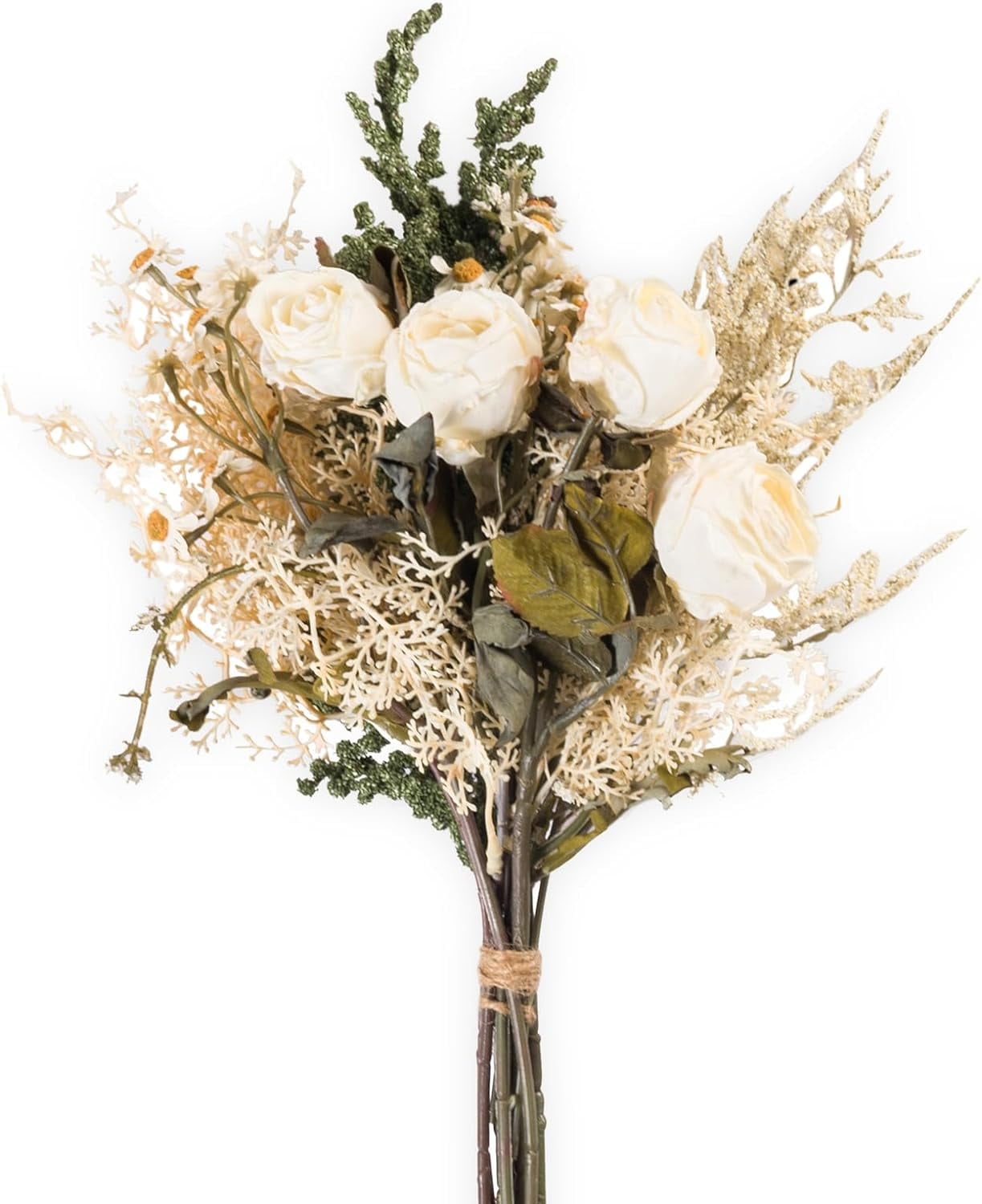 Fall Flowers Single Greenery Stems Box Set Fake Red Rose Daisy Fall ...